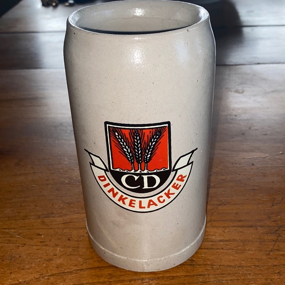 Dinkelacker | Dining | Vintage Dinkelacker Ale Liter Logo Graytan Crock ...